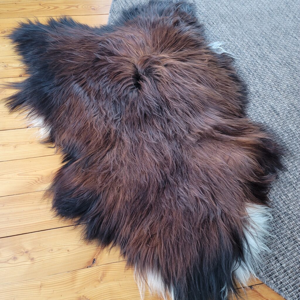 Icelandic Sheepskin - Rare Moorit XL 58" x 34"